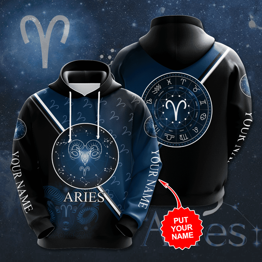 Zodiac Aries Personalized Unique Hoodie – HotChamps